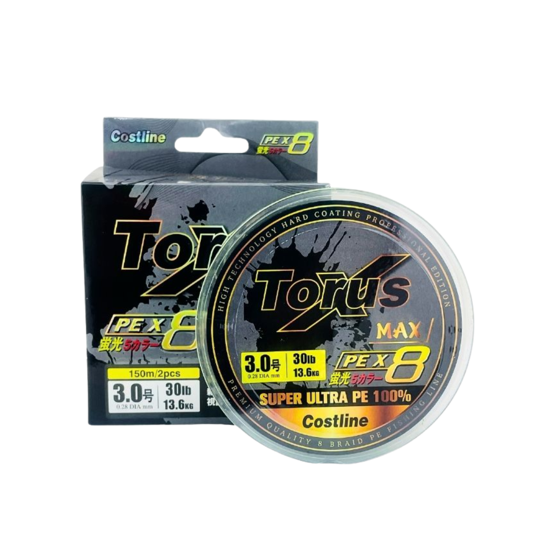 Costline Torus PE X8 Braided Line|150m|2 pcs per pack – Cabral Outdoors