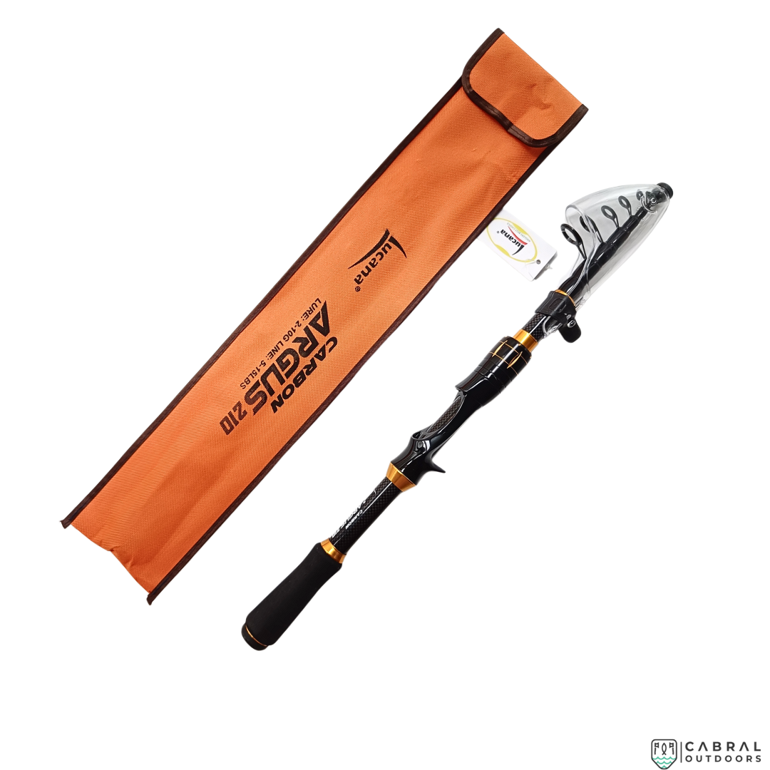 Lucana Carbon Telescopic UL Spin Rod - Compact Fishing Rod – Cabral ...