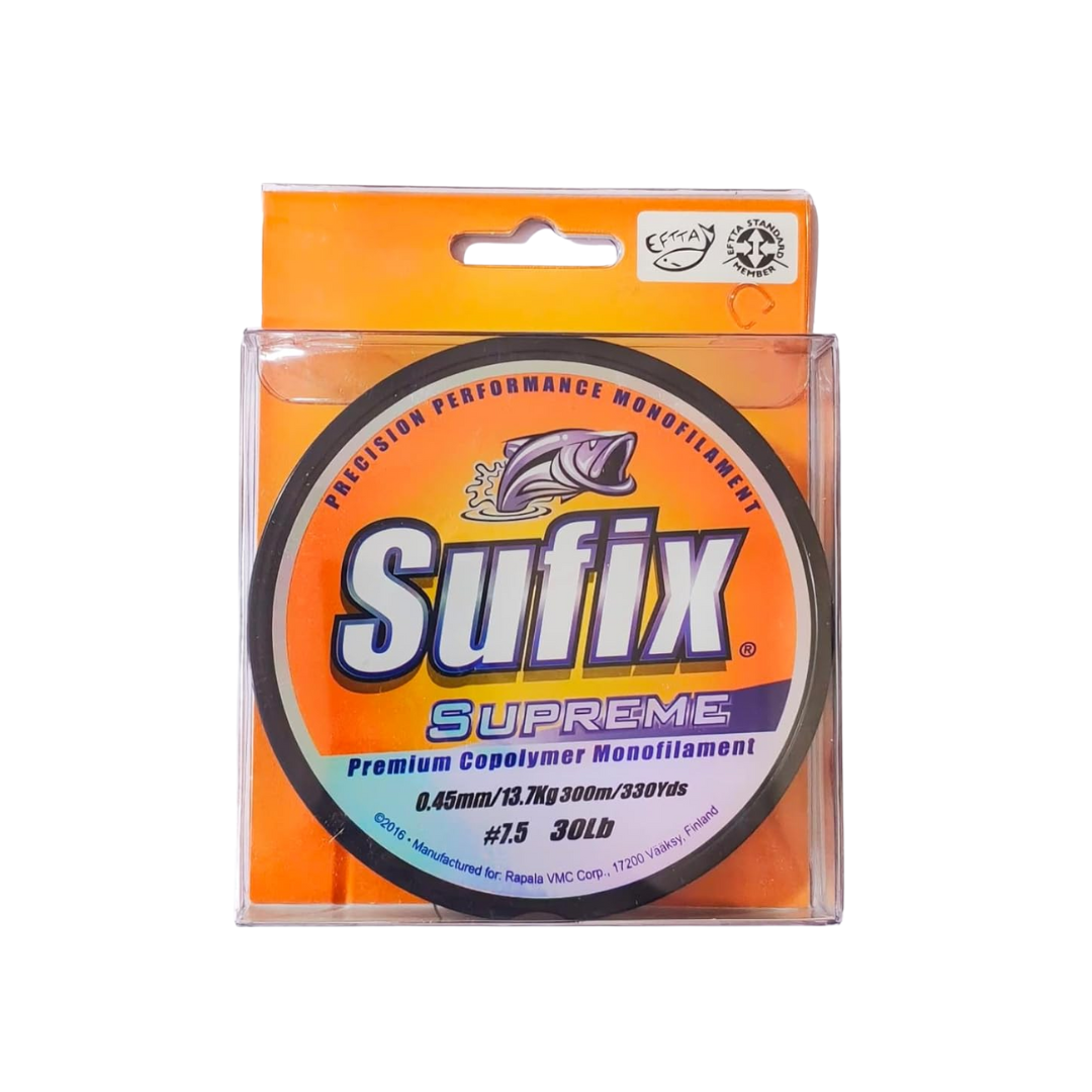 Sufix Supreme Premium copolymer monofilament line | 300m – Cabral Outdoors