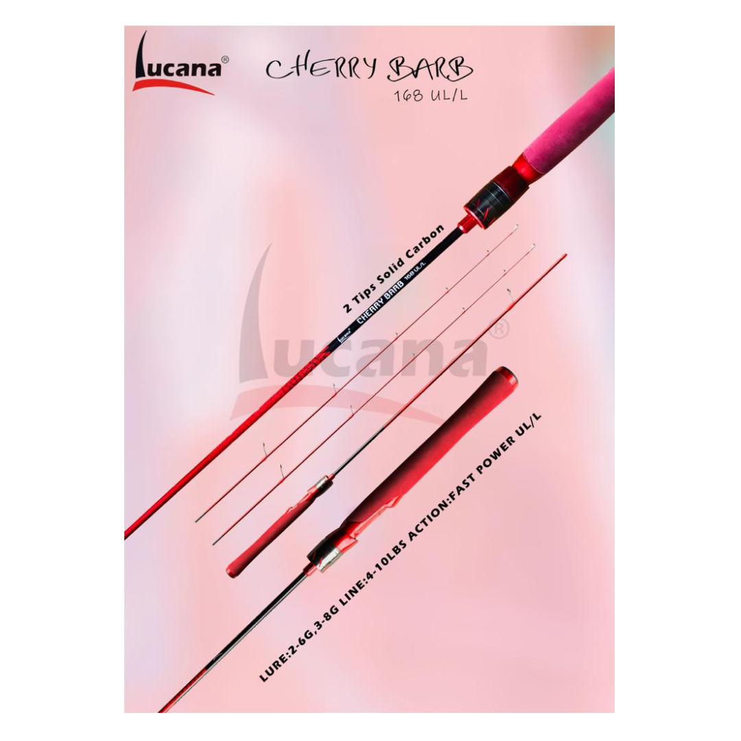 Lucana Cherry Barb 168UL Spinning Rod – Cabral Outdoors